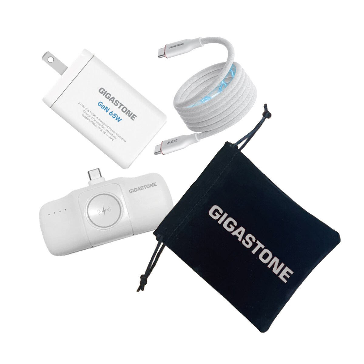 GIGASTONE 3-in-1 65W Charging Travel Kit｜EVA SKY SHOP